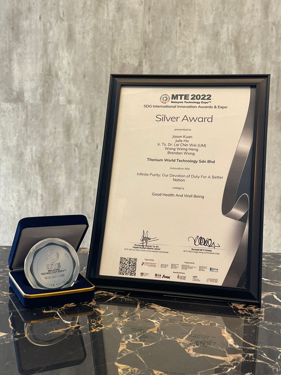 SmartCoat™ won another Silver Medal in SDG International Innovation ...